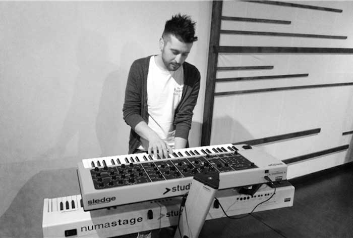 Alessio Pizzotti and his Studiologic products.